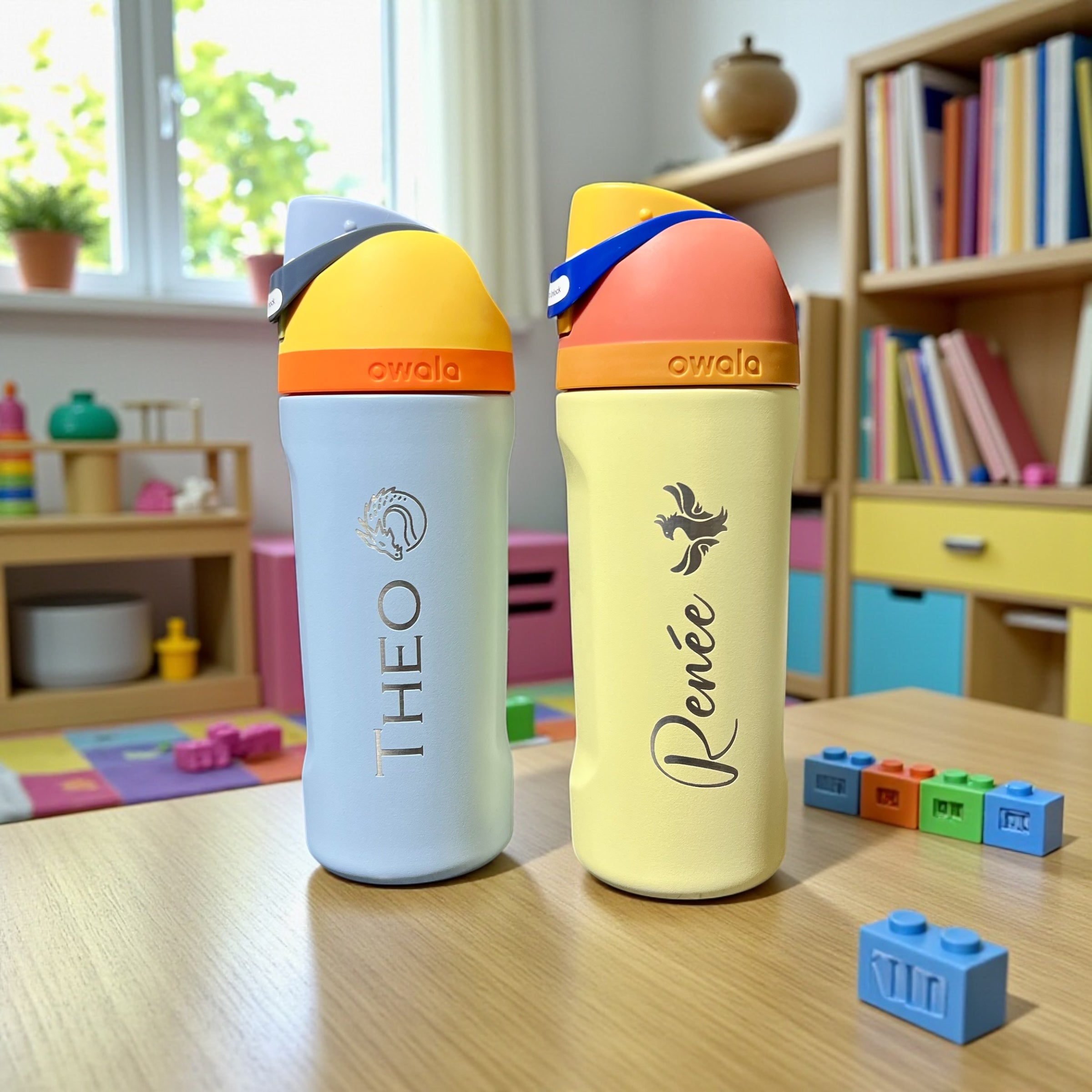 Personalized Kids Owala 16oz FreeSip Custom Engraved Water Bottle with ...